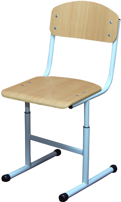 Scaun scolar pe cadru rotund reglabil pe inaltime